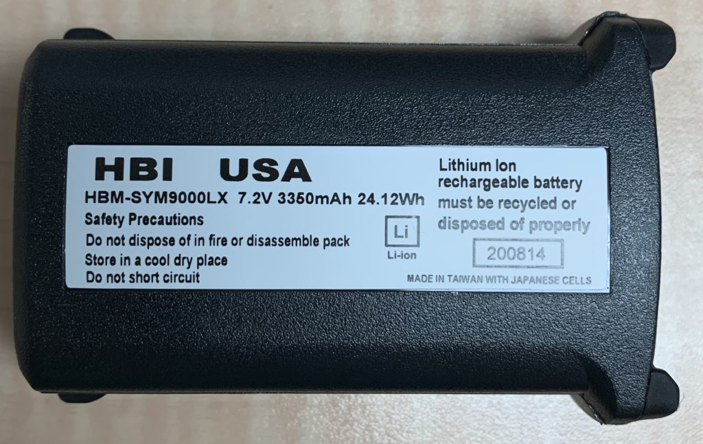 Symbol MC9000 G & K Series High Capacity Replacement Battery - Harvard ...